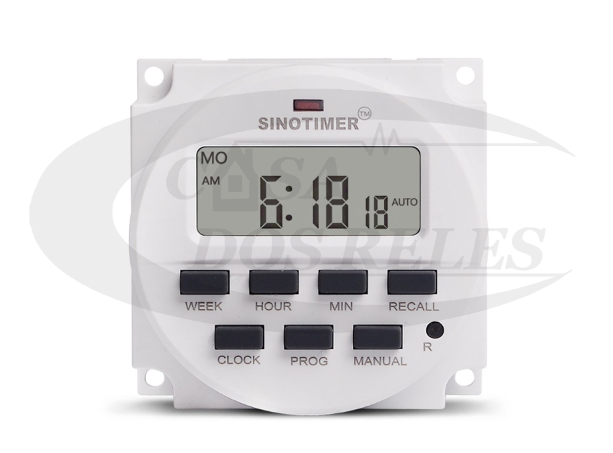 CASA DOS RELES ELETRO ELETRÔNICA LTDA - TIMER P/TRILHO DIN SINOTIMER ...