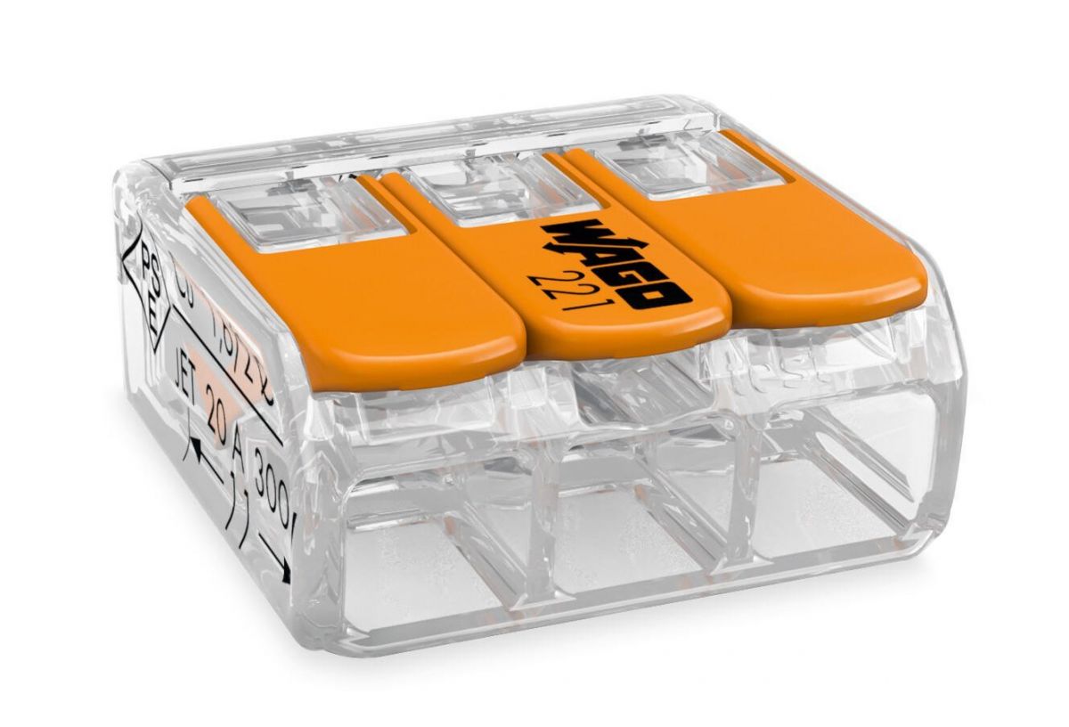 CASA DOS RELES ELETRO ELETRÔNICA LTDA - Conector 6MM WAGO (221612) 2 ...